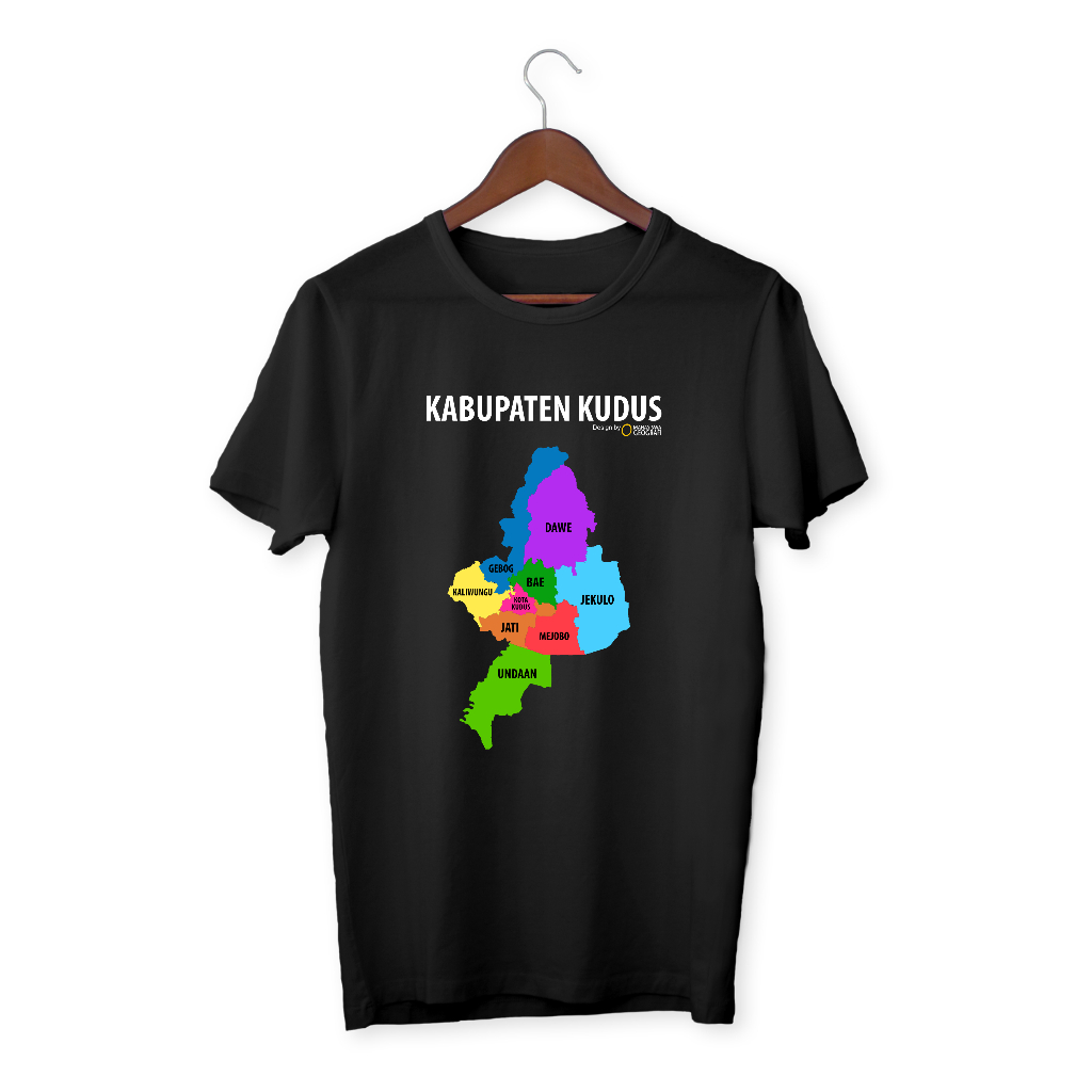 Jual Kaos Peta Kabupaten Kudus, Jawa Tengah - Tshirt Map by Mahasiswa ...
