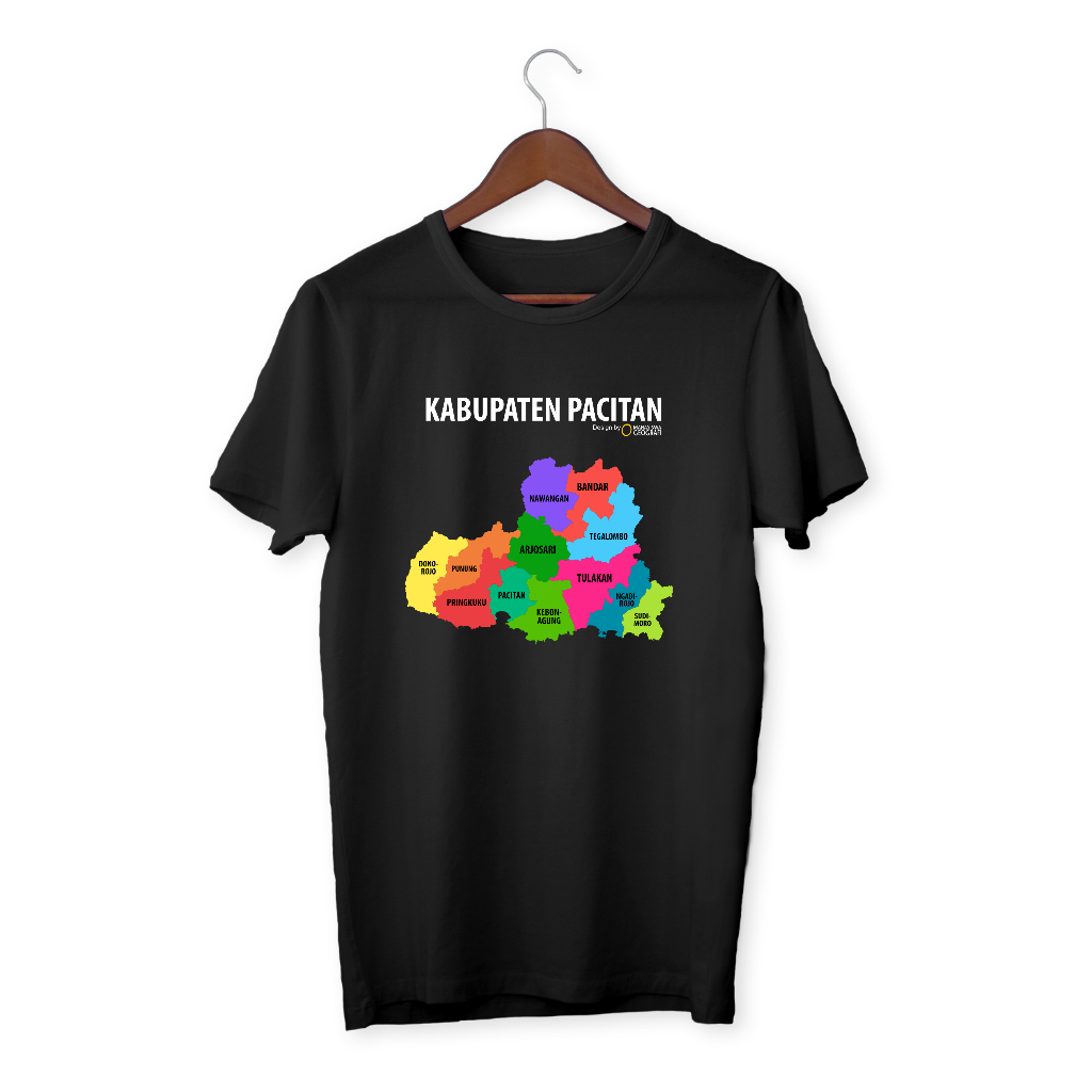 Jual Kaos Peta Kabupaten Pacitan, Jawa Timur - Tshirt Map by Mahasiswa ...
