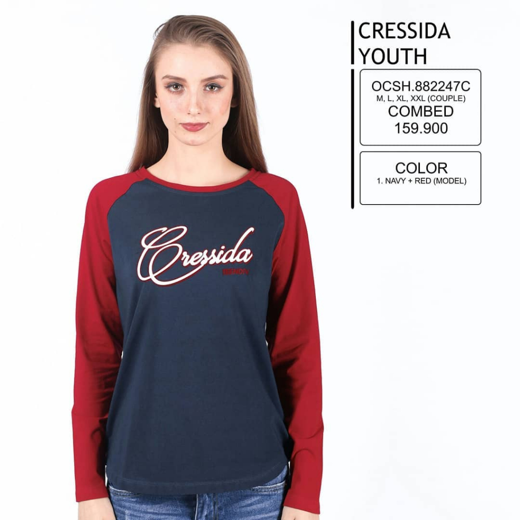 Jual Kaos Cewek Baju Wanita Cressida Original - OCSH.882247C | Shopee ...