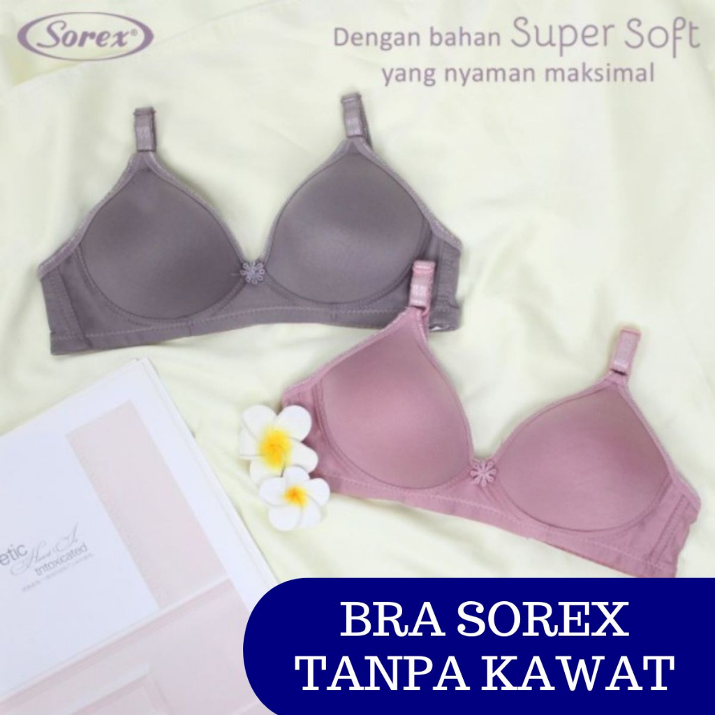 Jual SM Sorex Bra/BH Tanpa Kawat Super Soft Busa Sedang | Shopee Indonesia