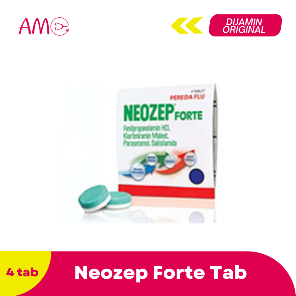 Jual Neozep Forte 4 Tablet / obat flu / hidung tersumbat / demam ...