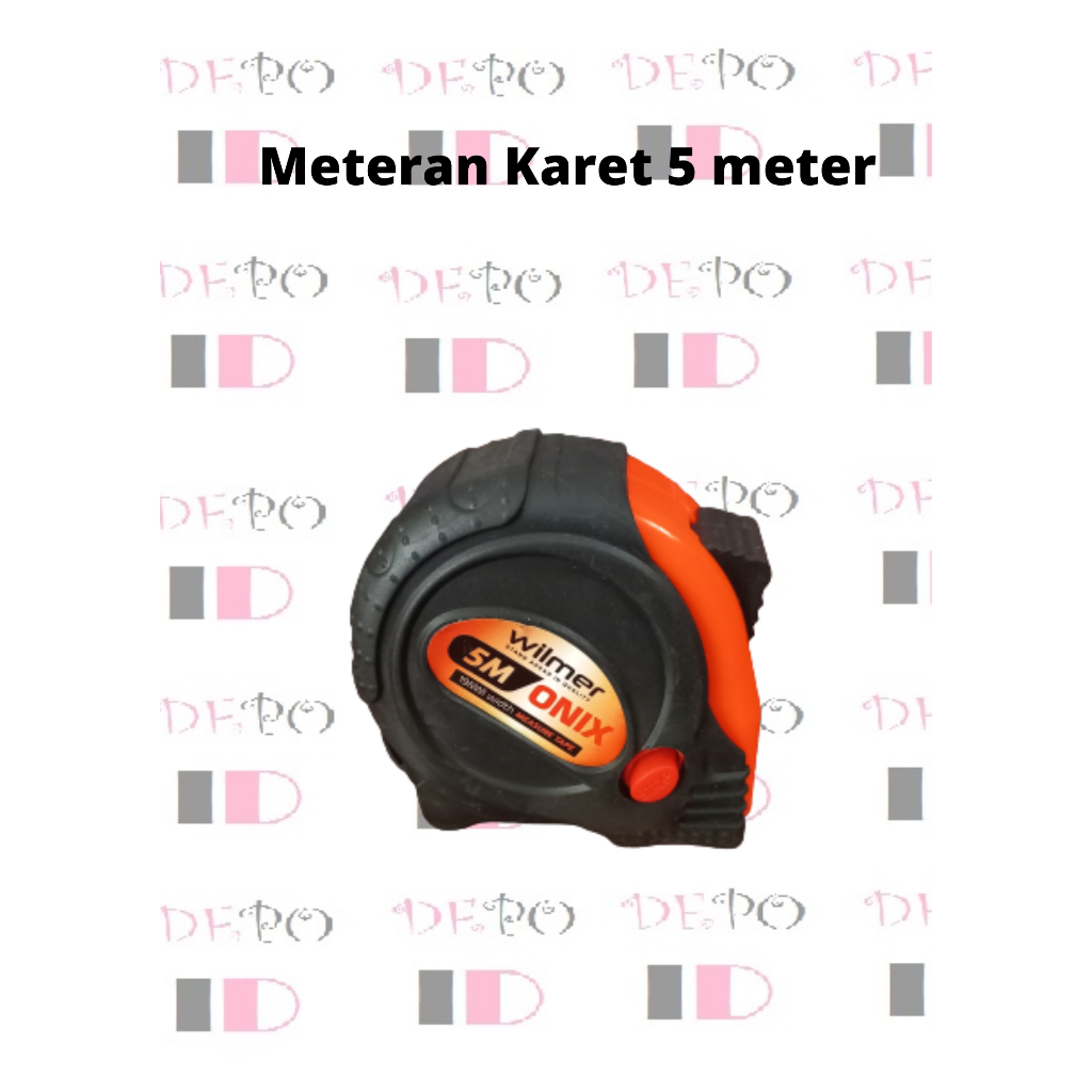 Jual Meteran Murah 5 Meter / Meteran Tukang 5m / Meteran Karet 5m ...