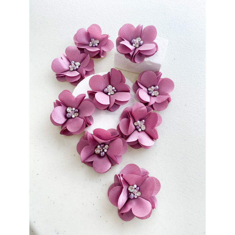 Jual Bunga 3d / Bunga Rangkai ( Ungu, Ungu Taro, Lilac, Dusty Ungu ...