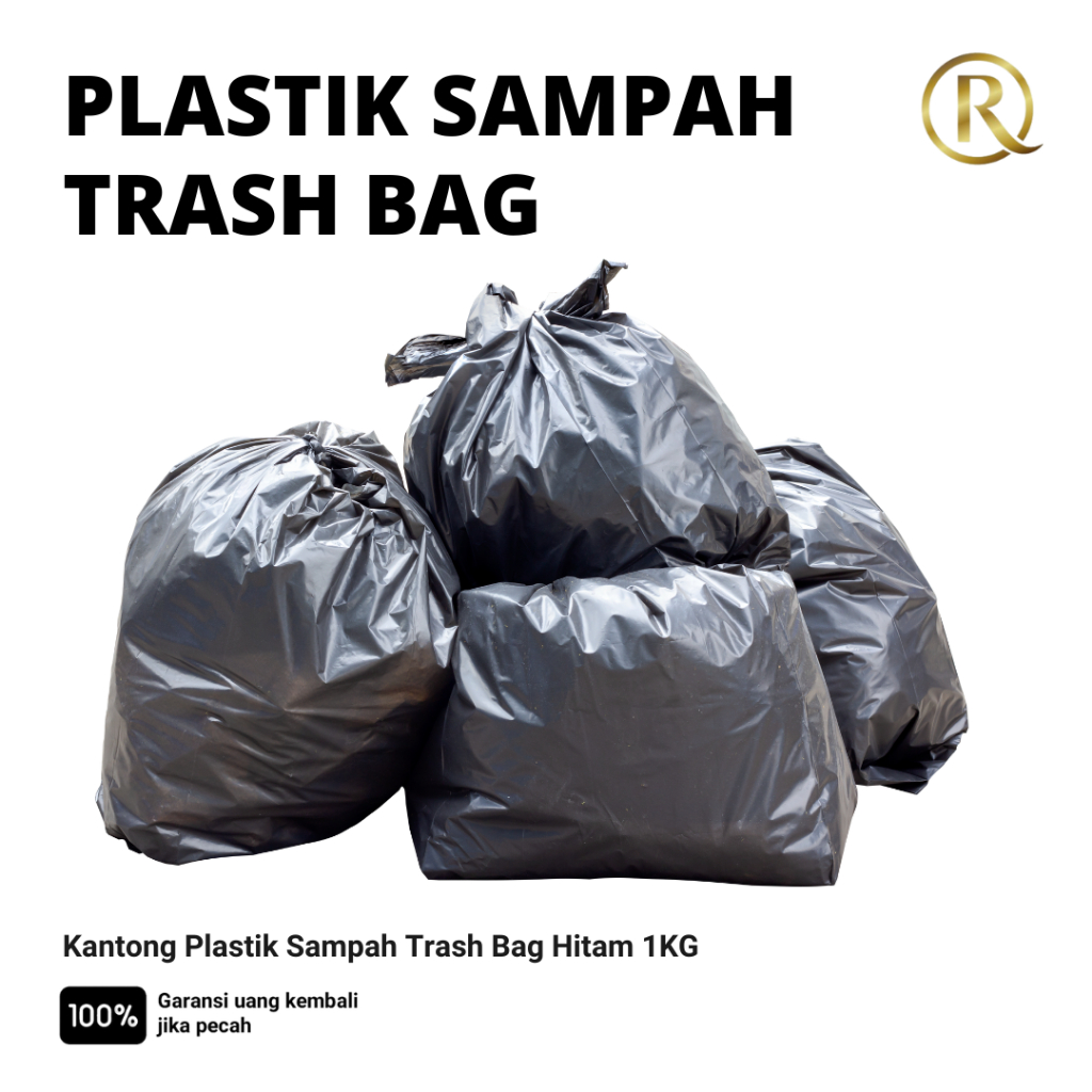 Jual Kantong Plastik Sampah Trash Bag Hitam 1KG | Shopee Indonesia