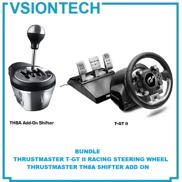 Jual Bundle Thrustmaster T-GT II Racing Steering Wheel & Shifter TH8A ...