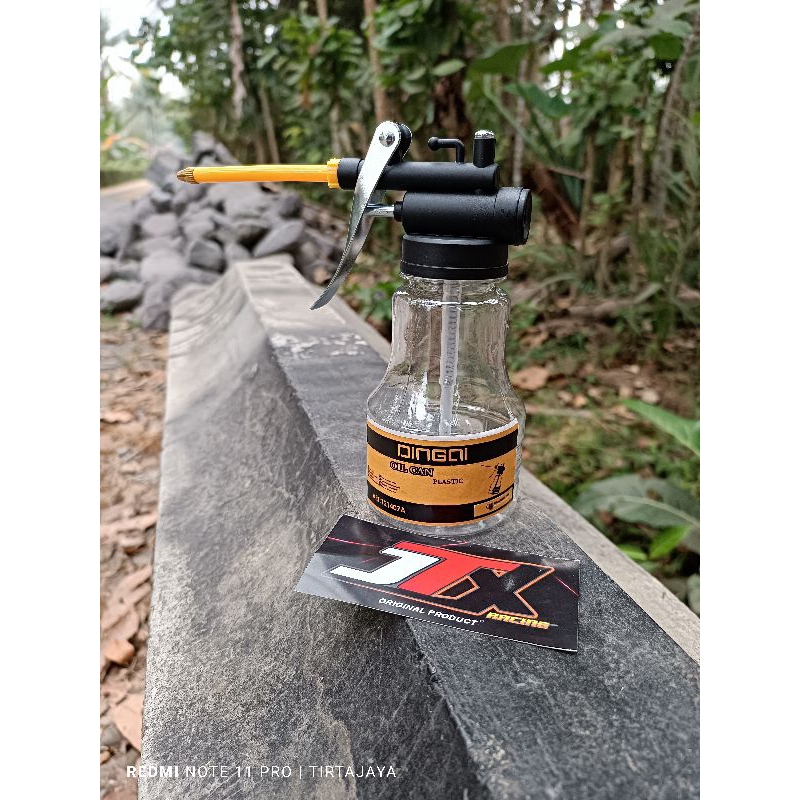 Jual oil can botol semprot oli pelumas plastik transparan 250ml ...