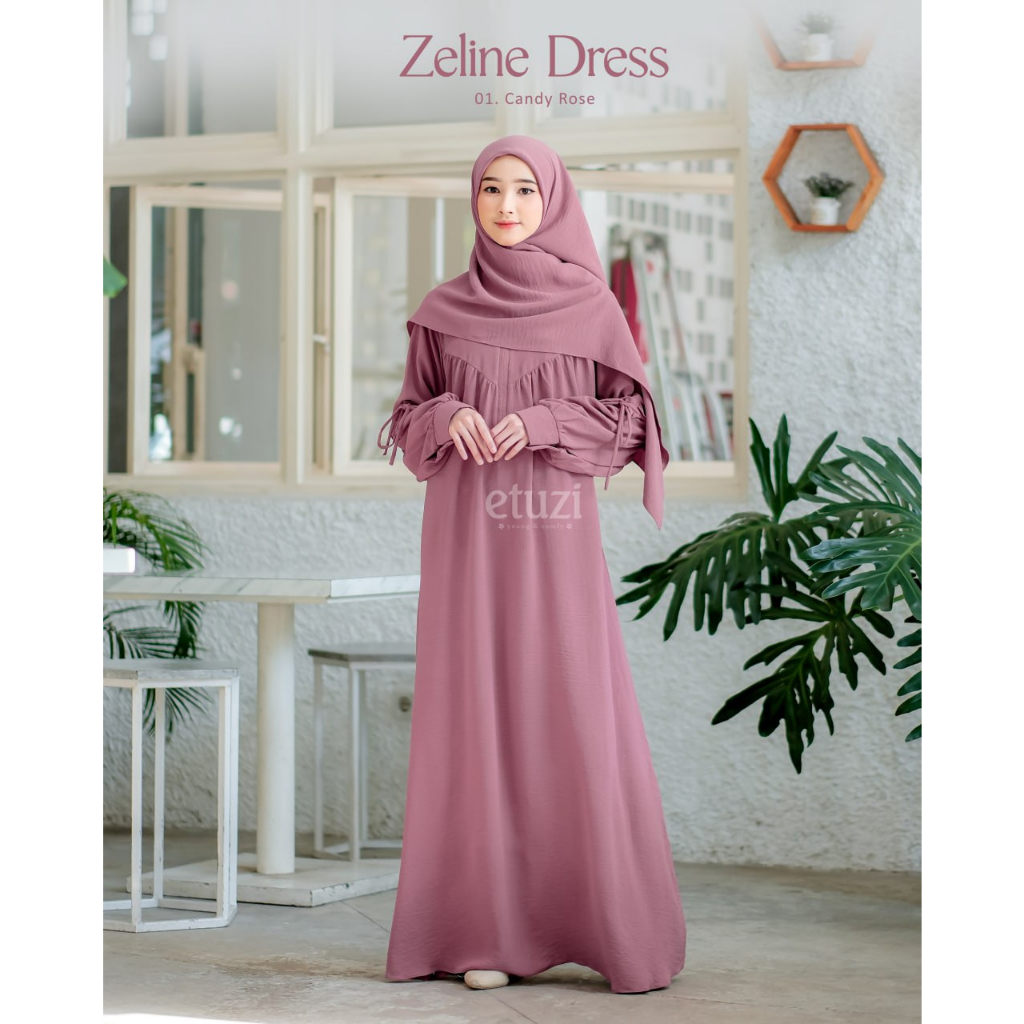 Jual GAMIS DEWASA ZELINE DRESS X RIA RICIS BY ETUZI | Shopee Indonesia