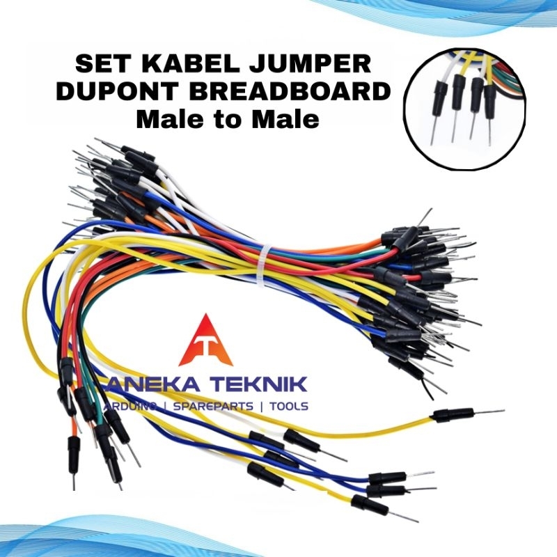 Jual Set Kabel Jumper Dupont untuk Breadboard Male to Male - 65pc ...