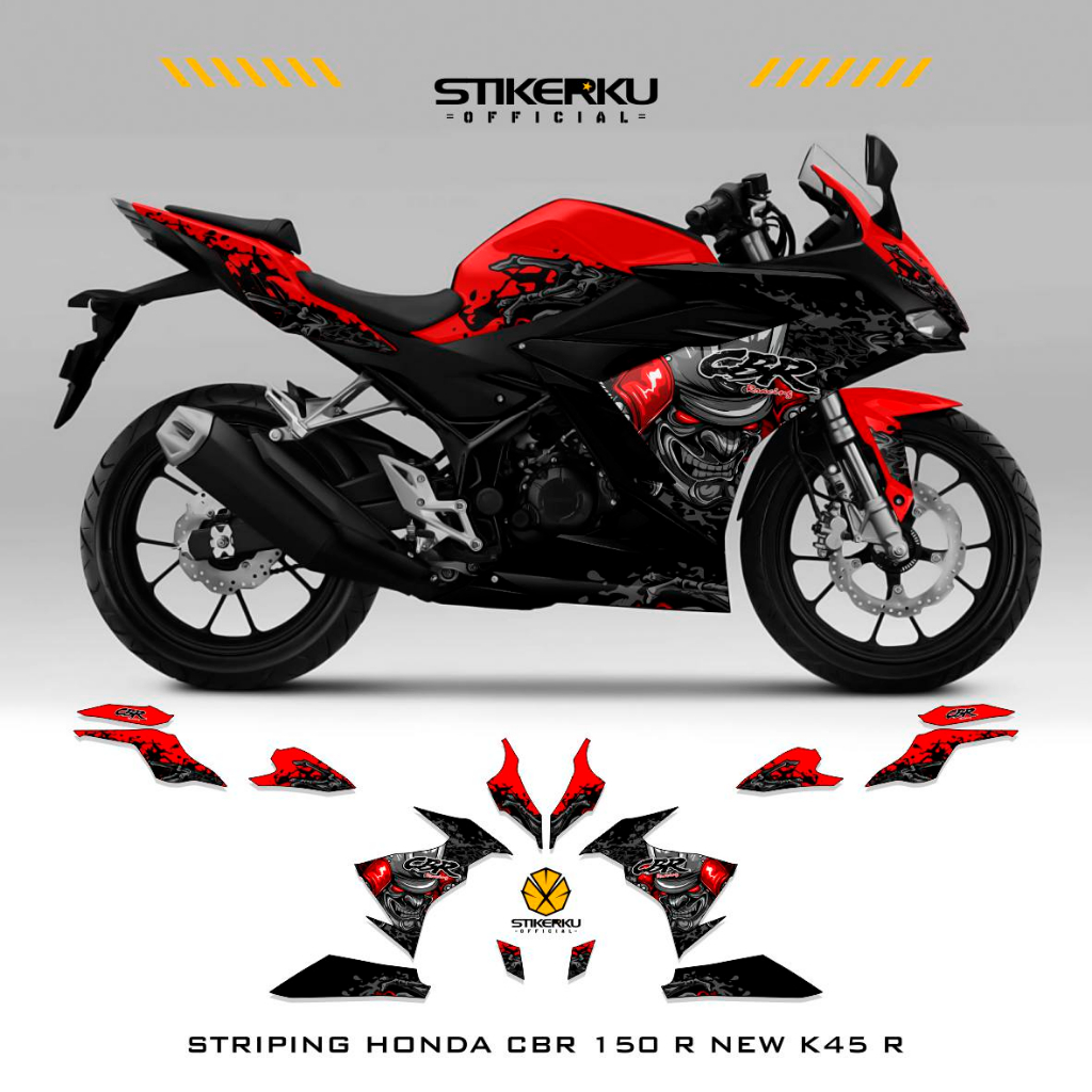 Jual STRIPING CBR150R K45R / MOTIF 1 / CBR 150R / STICKER / STIKER MOTOR / VARIASI / LIST MOTOR ...