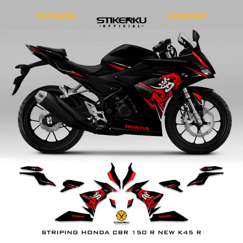 Jual STRIPING CBR150R K45R / MOTIF 6 / CBR 150R / STICKER / STIKER MOTOR / VARIASI / LIST MOTOR ...