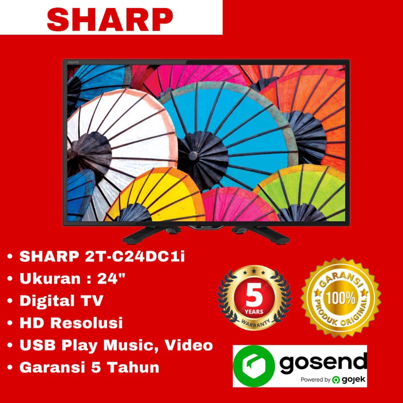 Jual TV LED SHARP 24 Inch 2T-C24DC1i (Serang Banten) | Shopee Indonesia