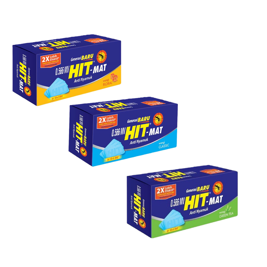 Jual HIT MAT - Refill Anti Nyamuk Electric - ISI 18 + 6 (Total 24pcs ...