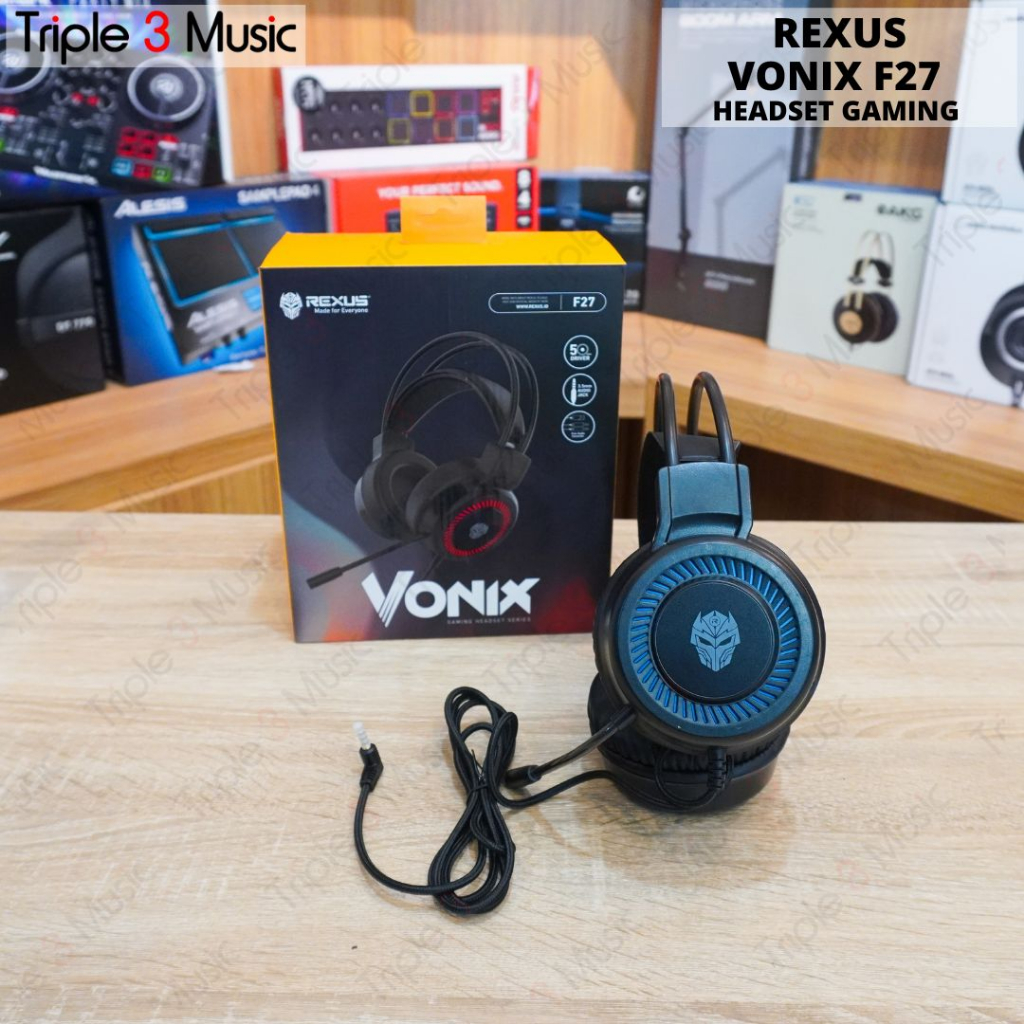 Jual Rexus Headset Gaming Vonix F27 Hitam | Shopee Indonesia