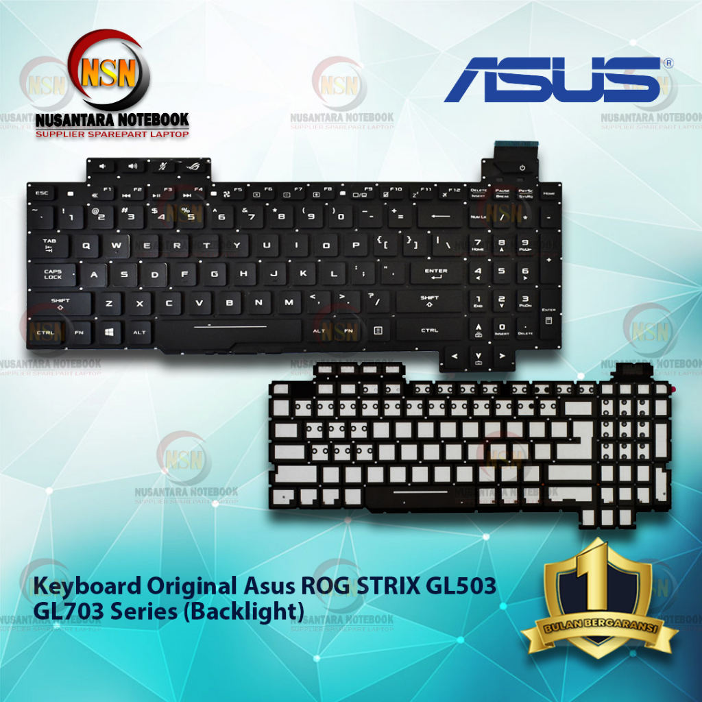 Jual Keyboard Laptop Original Asus ROG STRIX GL 503 GL 703 Series ...