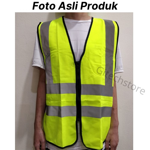 Jual Rompi Safety Polyster Safety Vest Rompi Proyek Rompi Parkir Rompi ...