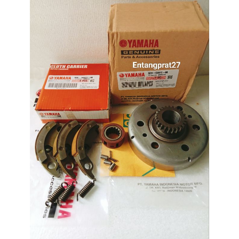 Jual Paket Mangkok Rumah Ganda 24T + Kampas Ganda + Cage Yamaha Vega ZR Kode 5D9 | Shopee Indonesia