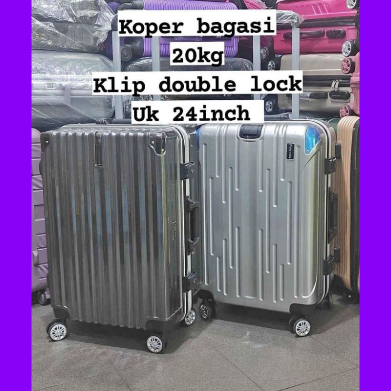 Jual KOPER BAGASI 24"INCH KLIP DOUBLE LOCK-NON ZIPPER POLO VILLA ...