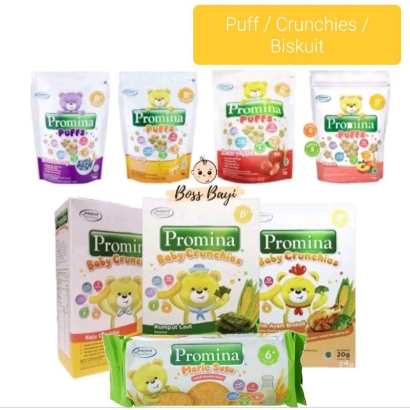 Jual PROMINA - Puffs | Baby Crunchies | Biskuit Marie Susu | Crackers ...