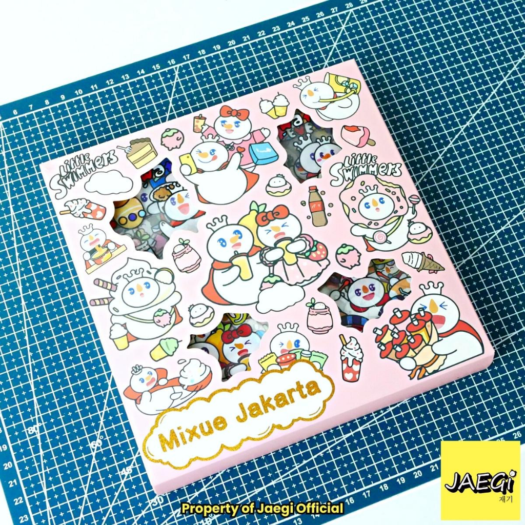 Jual JAEGi - Sticker Mixue Aesthetic Box isi 100 Pcs Premium | Shopee ...