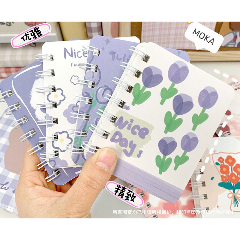 Jual [MILOLI] 1Pcs NOTEPAD A7 BUKU SPIRAL MINI Diary Notebook Kecil ...