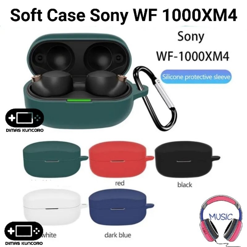 Jual Soft Case Sony WF 1000XM4 silicone silikon cover protector tws ...