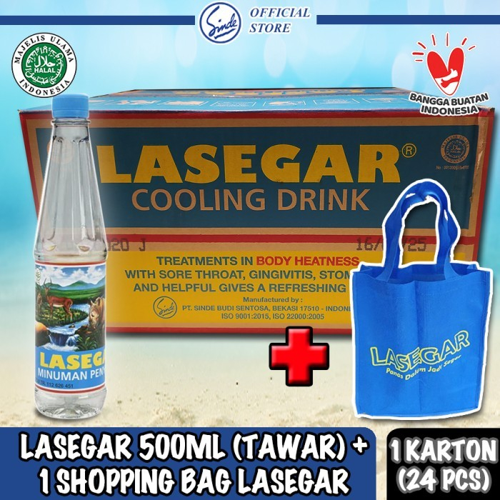 Jual Lasegar Botol 500ml Karton/ Lasegar Botol 500 ml Isi 24 Botol ...