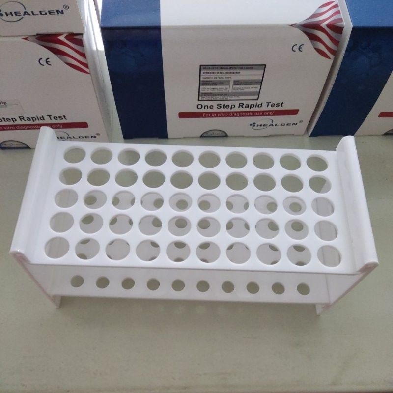 Jual Biohen rak tabung reaksi | tabung reaksi | bahan acrilic | 50 hole ...