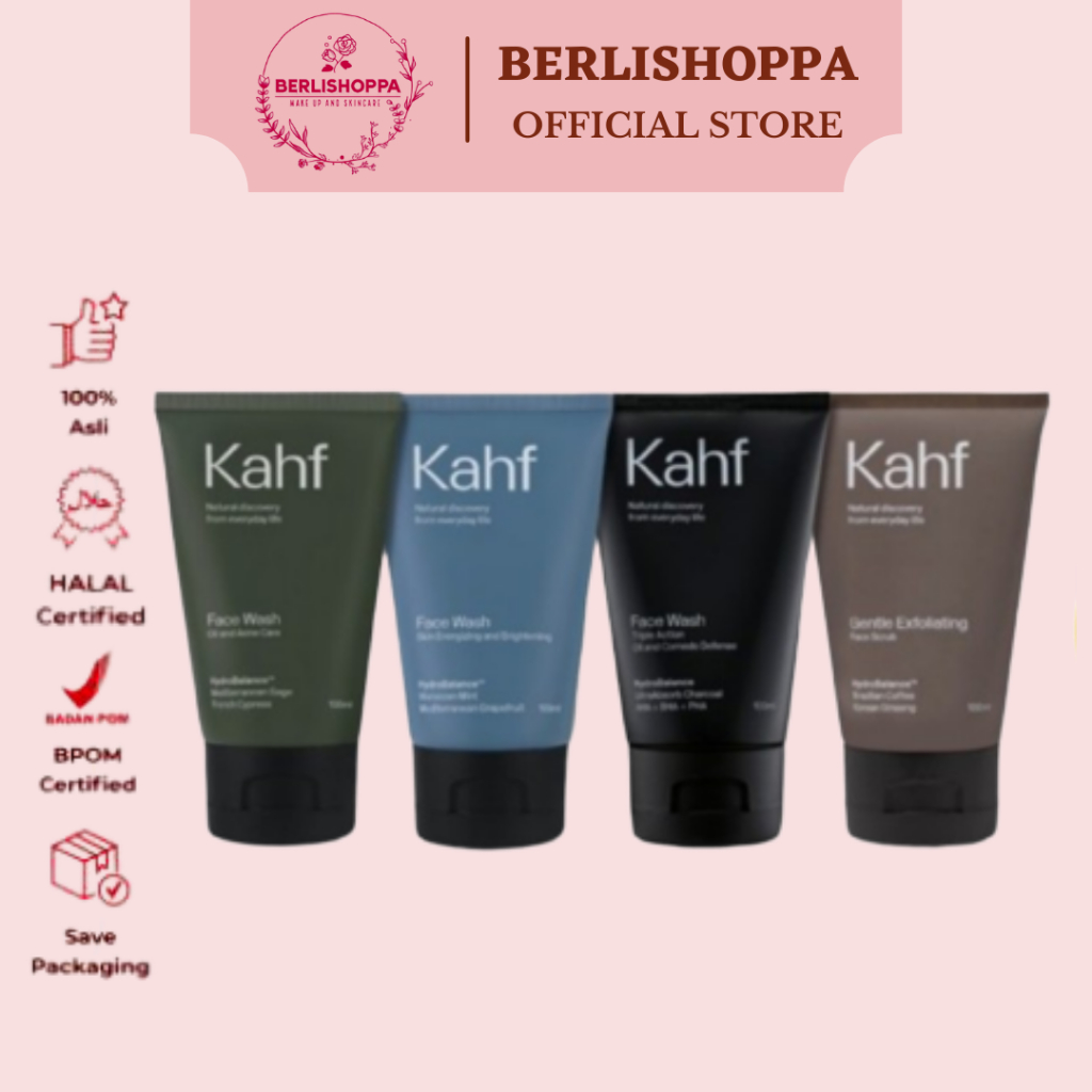 Jual KAHF Face Wash 50ml & 100ml (Energizing & Brightening FW 100mL ...