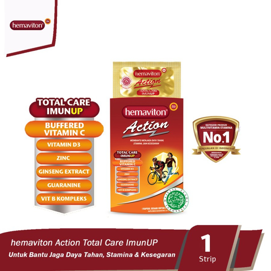 Jual HEMAVITON Action Strip - Action Total Care Imun Up 1 Strip 5 ...
