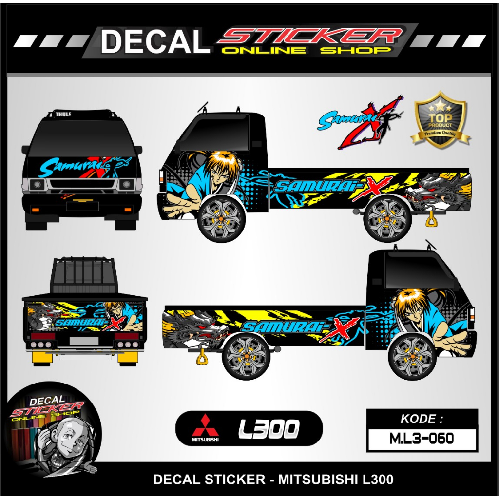 Jual STICKER DECAL FULL BODY L300 / VARIASI STIKER FULL BODY PICK UP ...