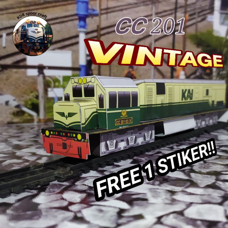 Jual MINIATUR KERETA API INDONESIA - MINIATUR Lokomotif CC 201 Vintage ...