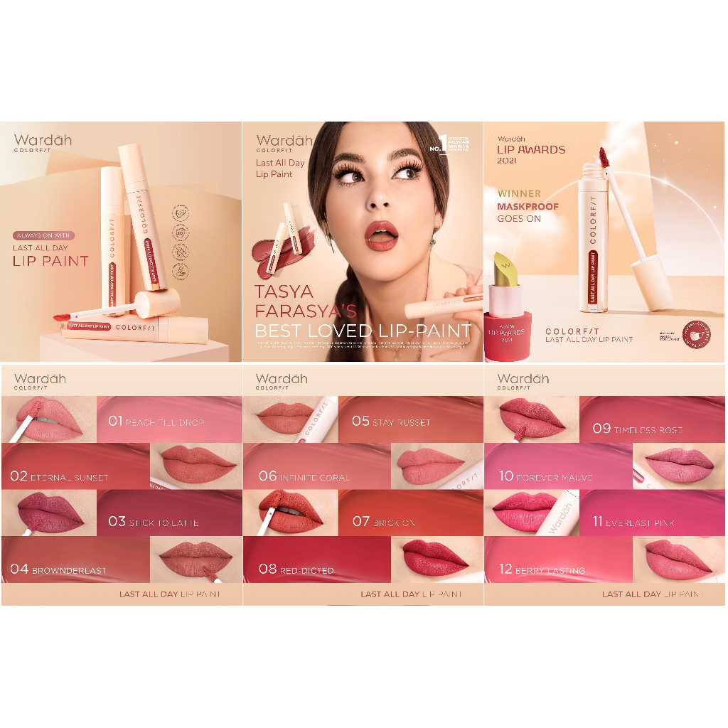 Jual WARDAH COLOR FIT LAST ALL DAY LIP PAINT | Shopee Indonesia