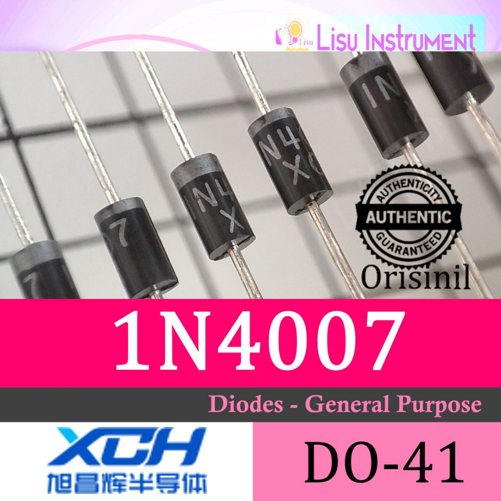 Jual 1N4007 IN4007 4007 1A 1000V Rectifier Diode Dioda DO-41 | Shopee ...