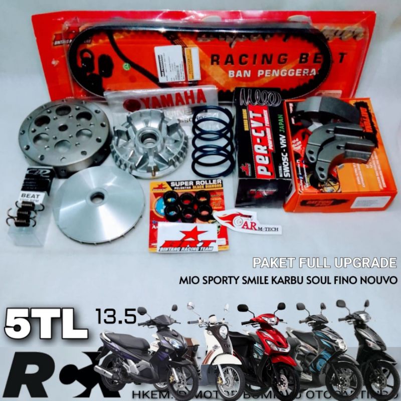 Jual PAKET KIRIAN MIO BRT MIO SPORTY SMILE KARBU SOUL 5TL NOUVO FINO KARBU UPGRADE CVT MIO AMORE ...