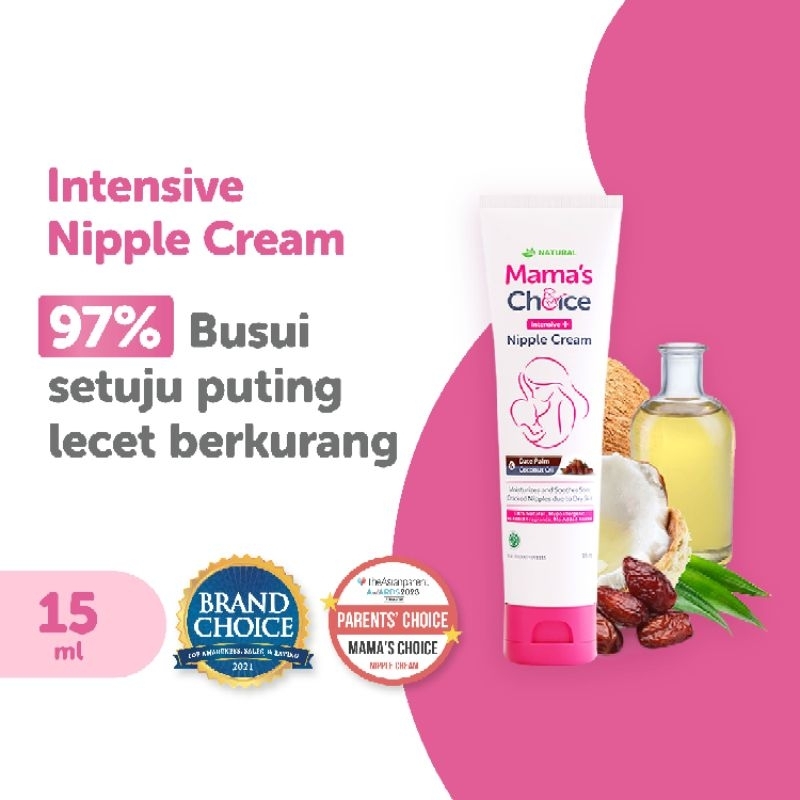 Jual MAMA'S CHOICE INTENSIVE NIPPLE CREAM (KRIM PUTING LECET-AMAN UTK BAYI) 15ML | Shopee Indonesia