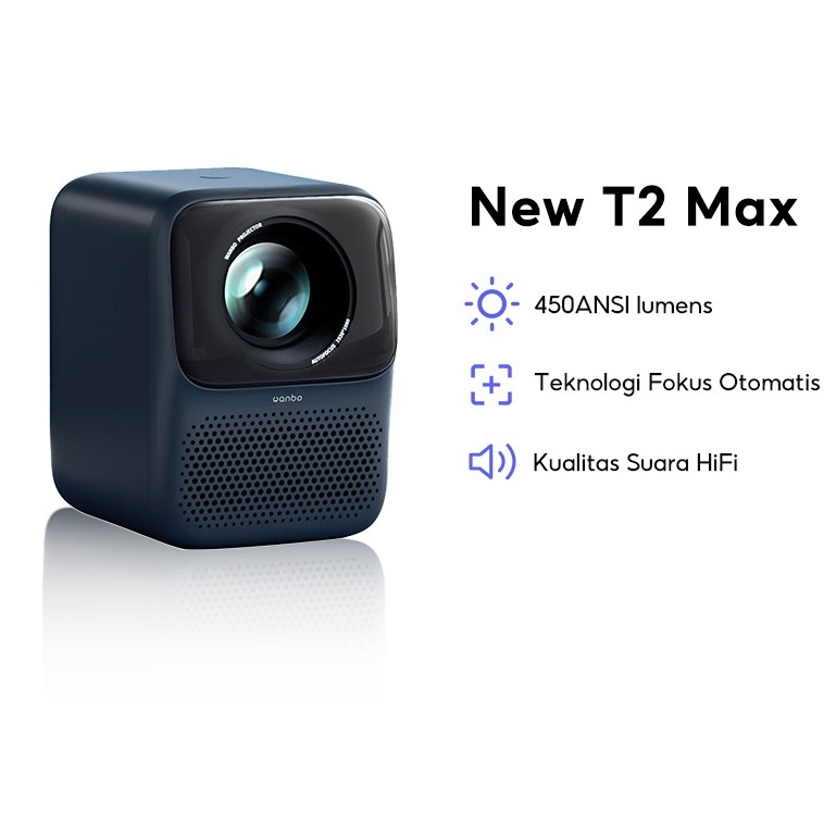 Jual New T2 Max Projector 450 ANSI Lumens 1080P Decode 4K Proyektor ...