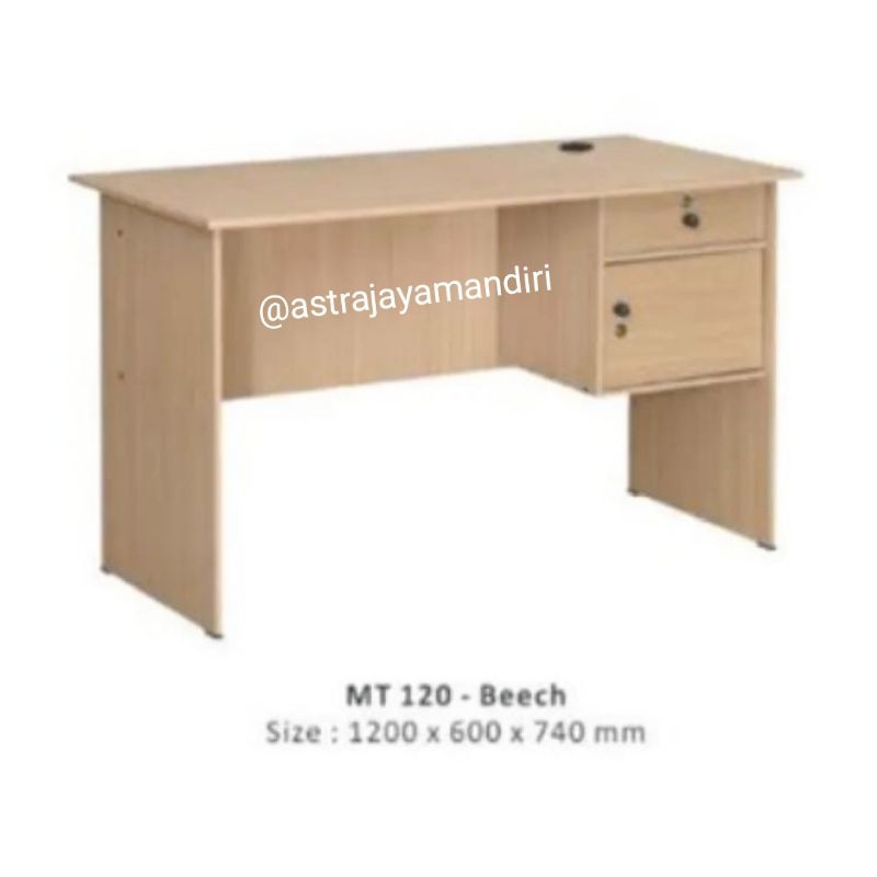 Jual Meja 1/2 Biro Meja Kerja Meja kantor GRAVER MT 120 New | Shopee ...