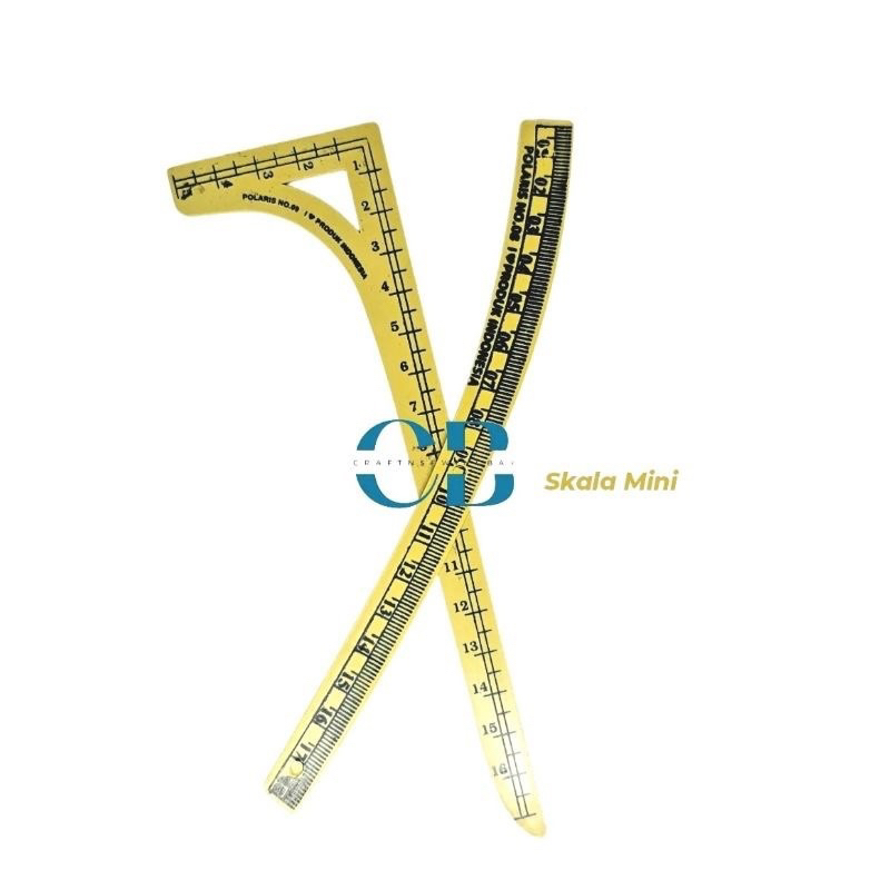 Jual Skala Mini/ Penggaris Pola Jahit per pasang | Shopee Indonesia