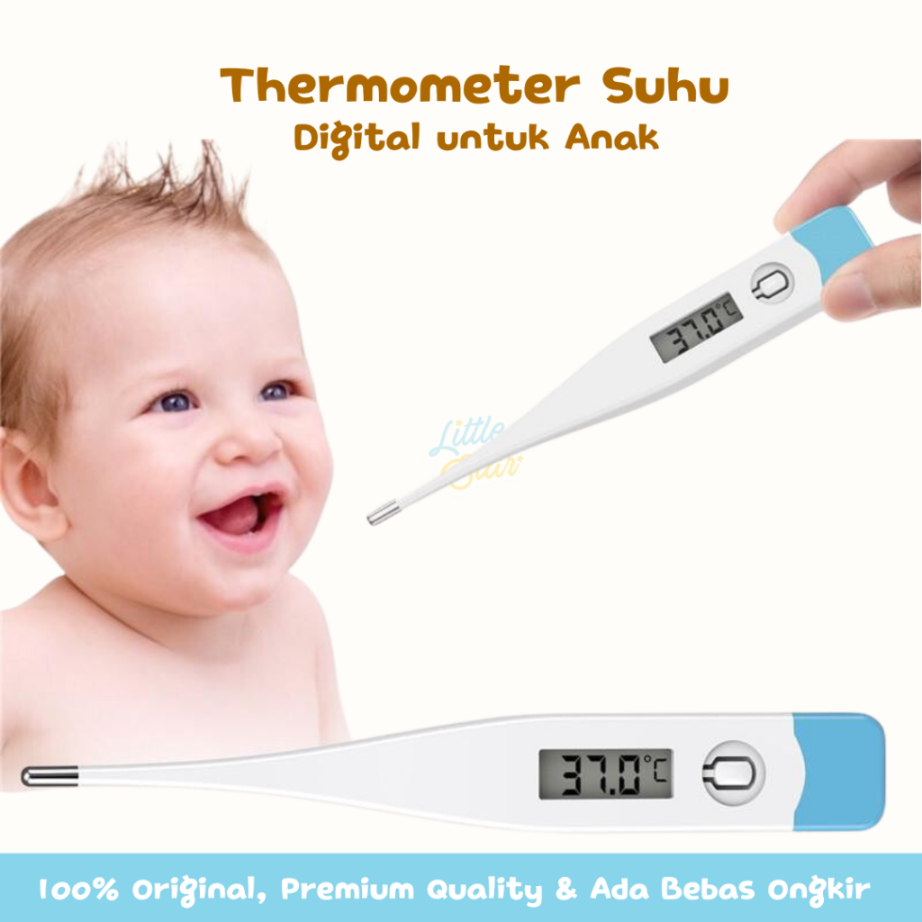 Jual Thermometer Digital Bayi Alat Pengukur Suhu Badan Anak dan Dewasa ...