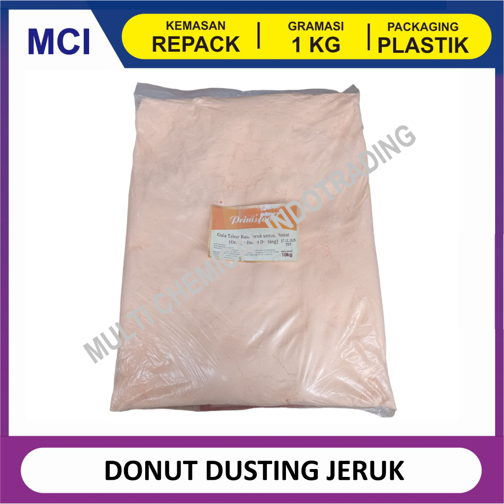 Jual PRIMSFOOD DONUT DUSTING GULA DONAT DINGIN ORANGE MINT JERUK REPACK ...