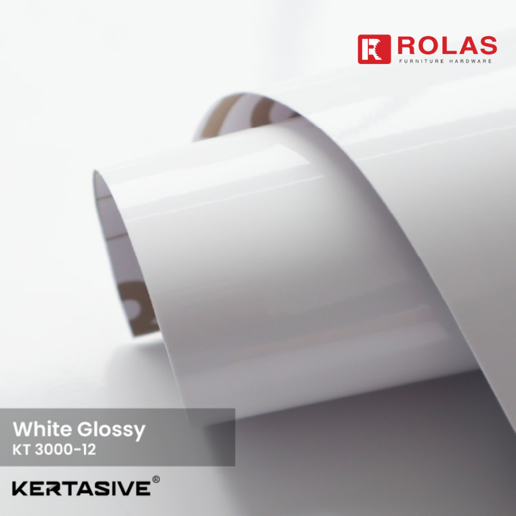 Jual KERTASIVE WHITE GLOSSY (SOLID) / PVC SHEET / Pelapis Mebel ...
