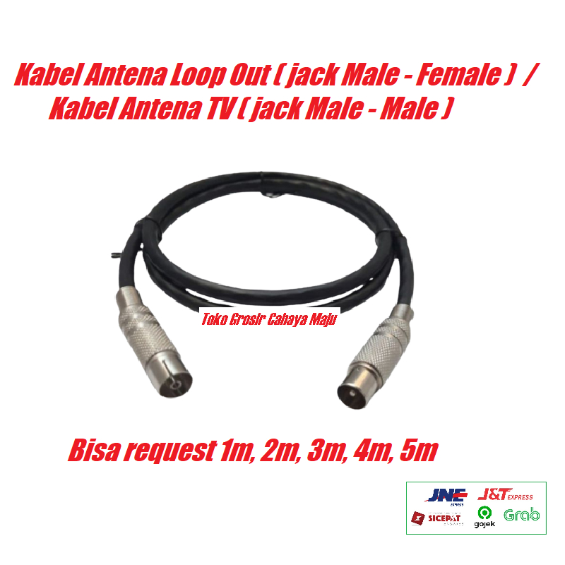 Jual Kabel Antena Tv Loop Out STB / Kabel Extension Male Female, Male ...