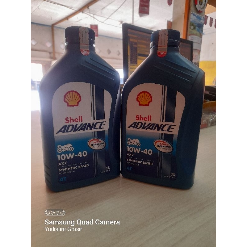 Jual Oli Shell Ax7 1Ltr 4T Sae 10W40 Advance | Shopee Indonesia