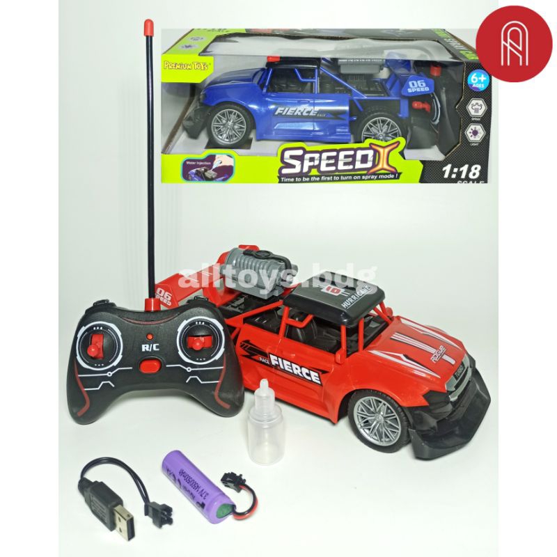 Jual Mobil Remot Sedan SpeedX Spray 1:18 / Stunt Spray Car / mainan ...
