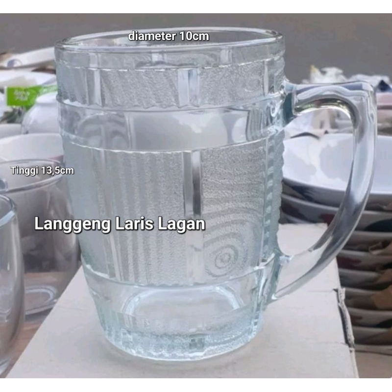 Jual Gelas MUG Jumbo Gelas Es Teh Tebal Gelas Kaca Tebal Jumbo | Shopee ...