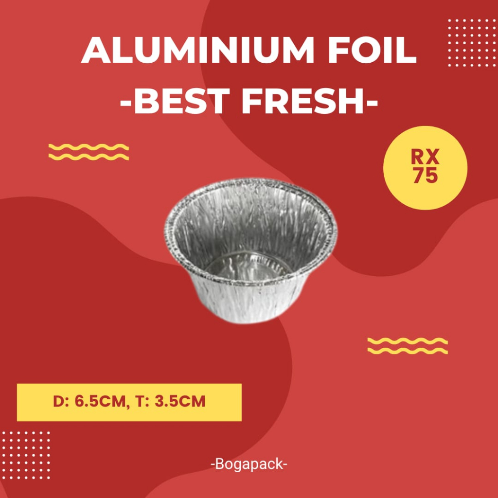 Jual Aluminium Foil Best Fresh Bulat RX 75 / Aluminium Foil Bulat / Aluminium Tray | Shopee ...