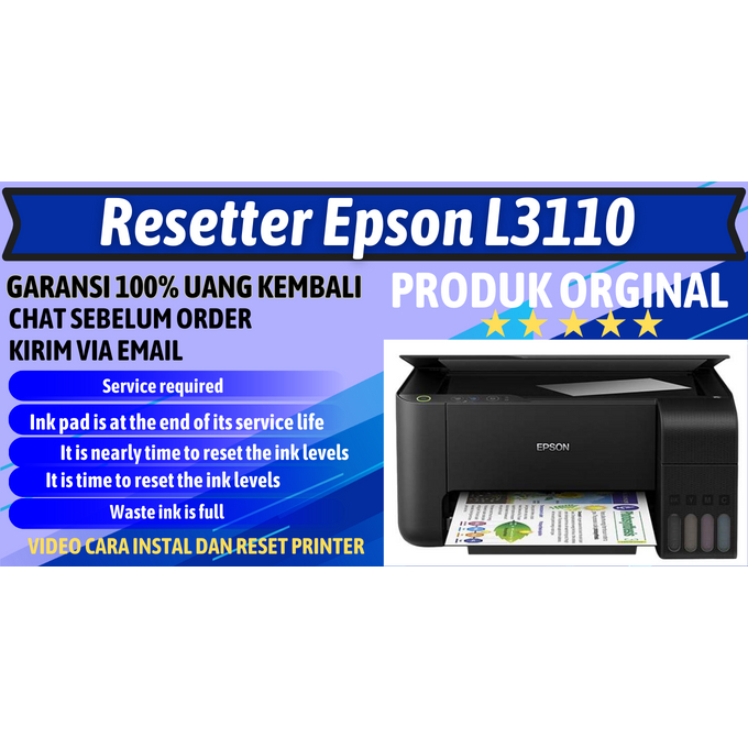 Jual Resetter Epson L3110 (Epson Adjustment Program) untuk Windows 7, 8 ...