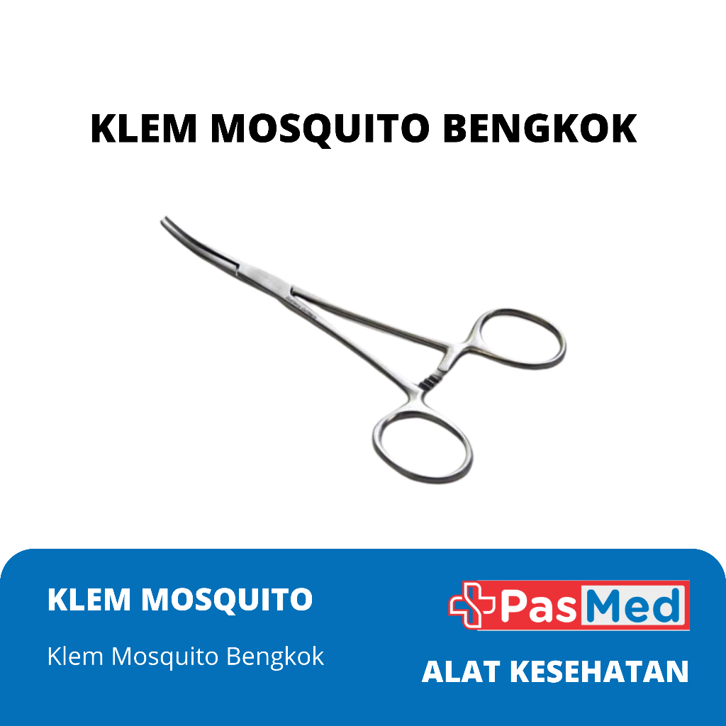 Jual PASMED | Klem Bengkok Gunting Mosquito Bengkok Haemostatic Forcep ...