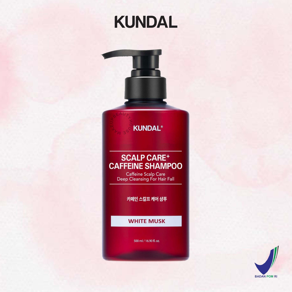 Jual KUNDAL Scalp Care and Caffeine Shampoo 500ml - Baby Powder | White ...