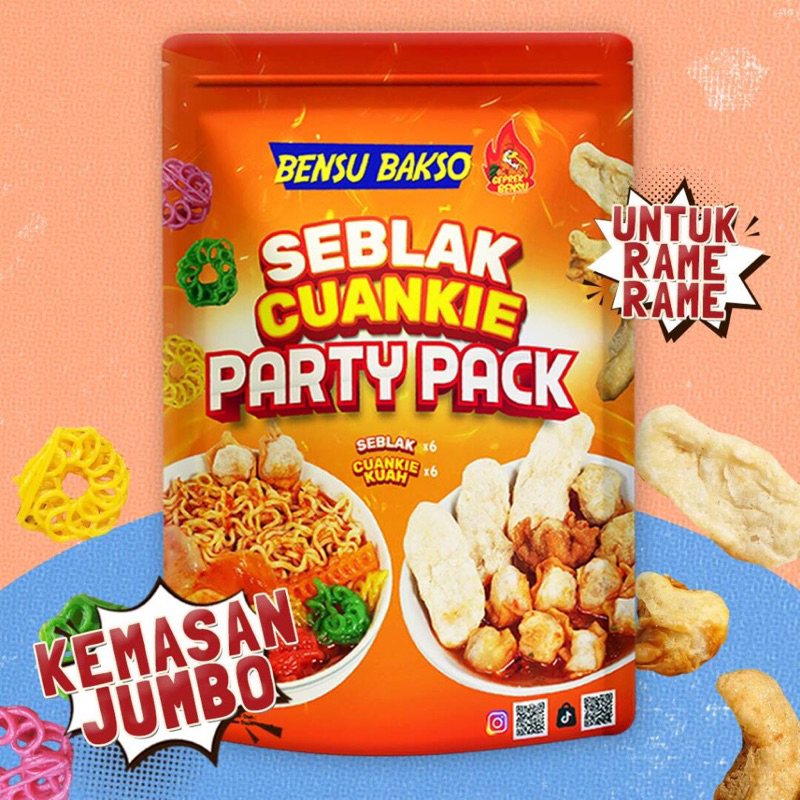 Jual PARTY PACK SEBLAK & CUANKIE BENSU BAKSO - ISI 1 LUSIN (6 SEBLAK ...